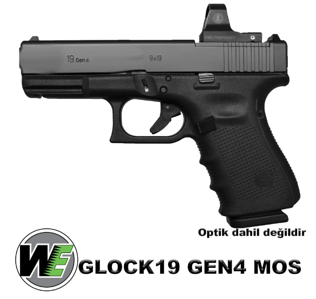 Airsoft Tabanca WE Glock 19 GEN4 MOS BK Fiyat ve Modelleri | ORD 4x4 | Off Road Dükkanı